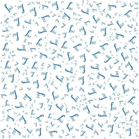 Math Function Graph Concept Blue Seamless Pattern Vector Image