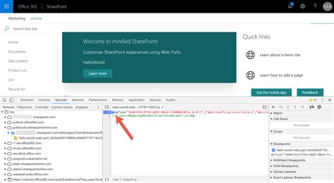 Easily Debug Production Version Of Your Sharepoint Framework Solution