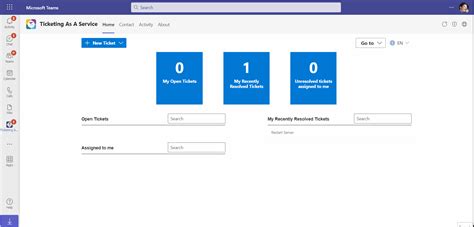 introduction to personal tab in ticketing app by teamswork