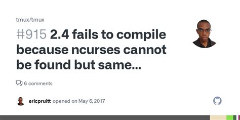 24 Fails To Compile Because Ncurses Cannot Be Found But Same Options