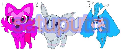 Crossover Pokemon Adoptables By Satuputra On Deviantart