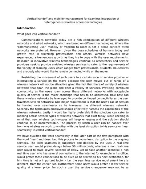 Pdf Vertical Handoff And Mobility Management For Seamless Integration Of Heterogeneouswireless