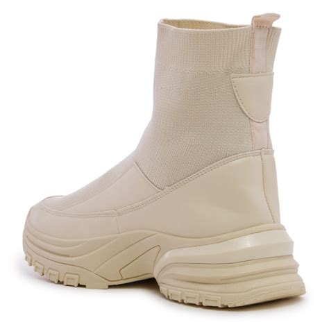 Дамски текстилни кецове на дебела подметка Zp03 Beige бежов Дамски обувки на достъпни цени