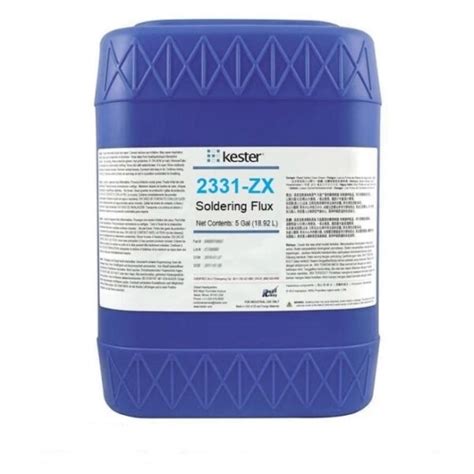 Kester 2331 Zx Organic Water Soluble Soldering Flux 5 Gallon 64