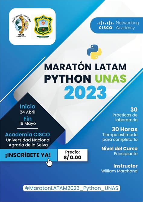Inscríbete A La Maratón Latam Python Unas 2023 Fiis