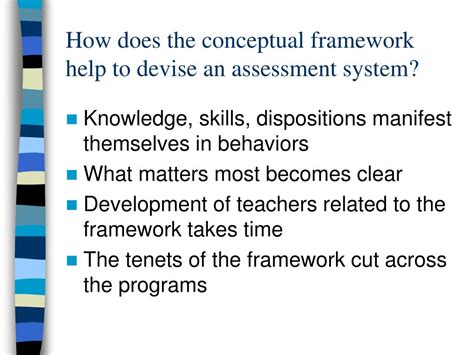 Ppt Linking The Conceptual Framework To Assessment And Evaluation Powerpoint Presentation Id