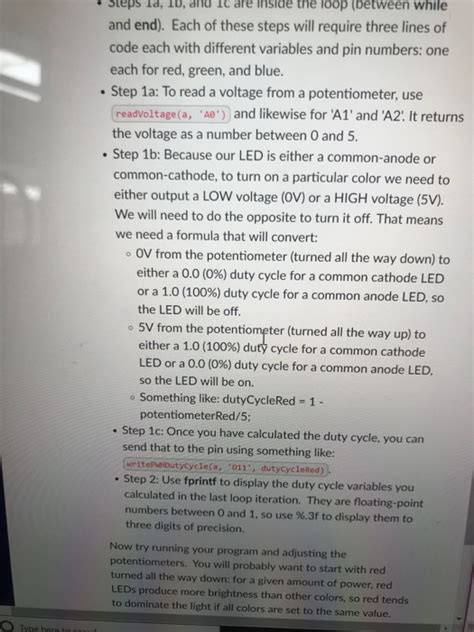 Solved Now Write A Matlab Program Using The Matlab Arduino