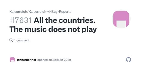 All The Countries The Music Does Not Play Issue 7631 Kaiserreich