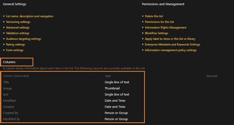 Delete Column Lists Microsoft Qanda