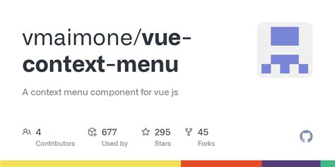 Github Vmaimonevue Context Menu A Context Menu Component For Vue Js
