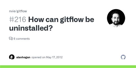 How Can Gitflow Be Uninstalled Issue 216 Nvie Gitflow GitHub