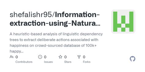 Github Shefalishr95information Extraction Using Natural Language Processing A Heuristic
