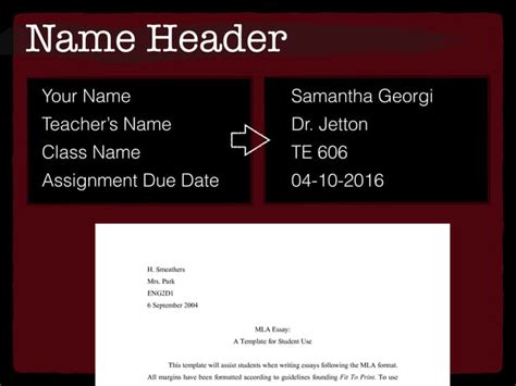 MLA Formatting Slides PPT