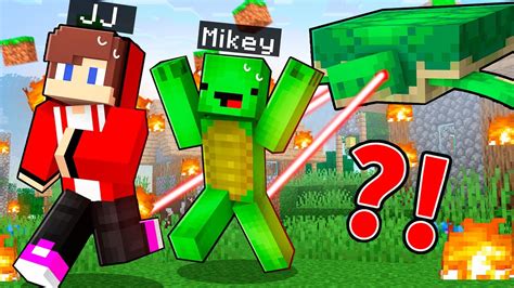 How Mikey And Jj Escape From Flying Turtle Minecraft Maizen Youtube