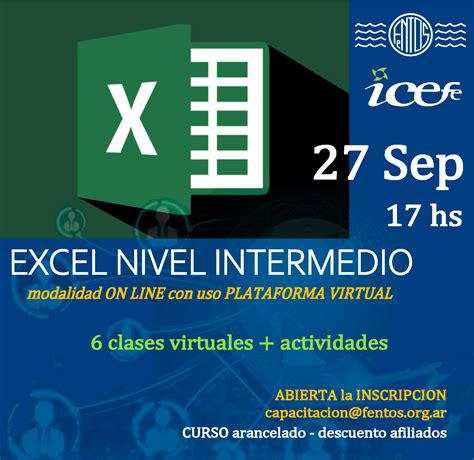 Curso De Excel Nivel Intermedio Fentos