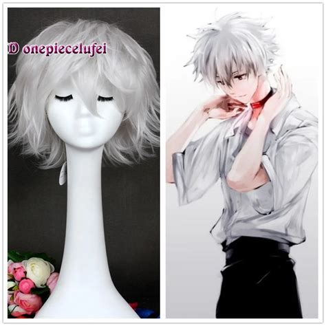 Free Shipping Neon Genesis Evangelion Eva Nagisa Kaworu Short Silver