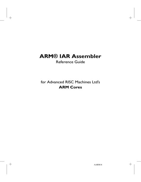 Arm Iar Assembler