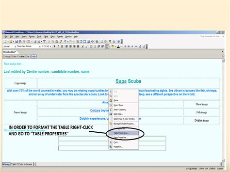 Igcse Ict 0417 P3 Website Authoring Using Front Page Pptx