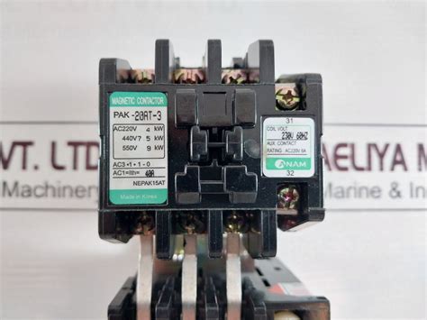 Anam Pak 20at 3 Magnetic Contactor 230v Aeliya Marine