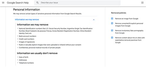 Google Remove Search Results Strategy