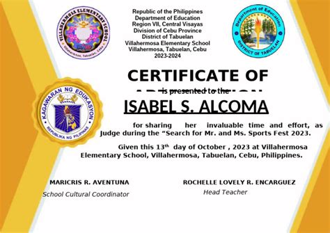 Certificate Judge Pdf