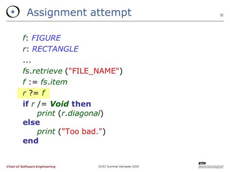 Chair Of Software Engineering Oosc Summer Semester Object Oriented