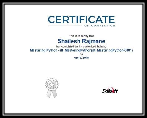 Shailesh Rajmane On Linkedin Completed Python Certification Last Month