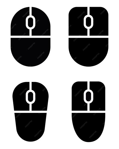 premium vector computer mouse icon tool move cursor pc symbol click