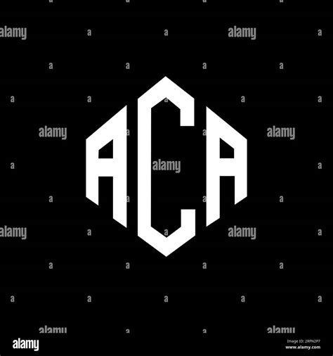 Aca Letter Logo Design With Polygon Shape Aca Polygon And Cube Shape