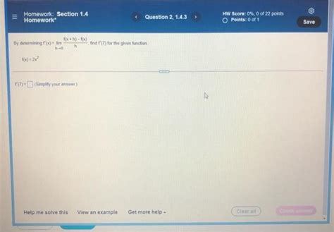 Solved Homework Section 1 4 Homework