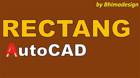 13 Tutorial Belajar RECTANG AutoCAD YouTube