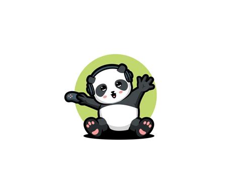 Panda Game And Happy Illustration 55406171 Vector Art At Vecteezy