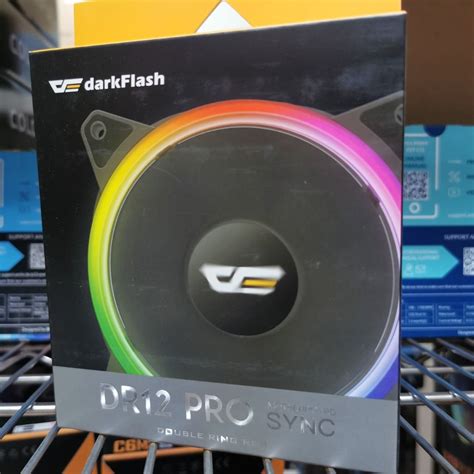 Darkflash Dr12 Pro Single Pack Double Ring Rgb 120mm Fan Addtl Fan For Dr12 3 In1 Computers