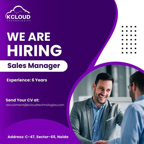 kcloud technologies world of cloud on linkedin salesmanager sales hiring immediatejoiners