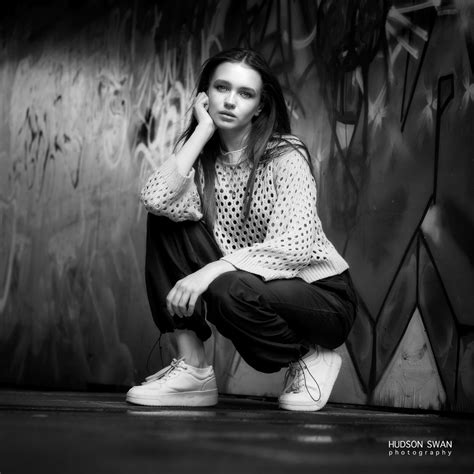 Hudson Swan Photography A Bandw Edit Of An Image Of Lara Pearce Taken From A Photo Shoot Around