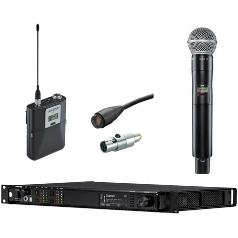 Shure Axient Digital 2 Ch Wireless Mic Kit Whandheld And Bodypack
