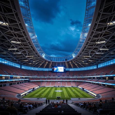 High Tech Style Football Stadium Design Ideas