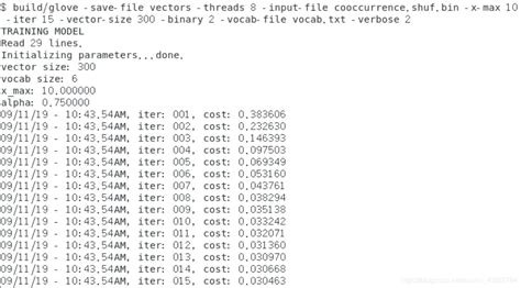 使用glove生成中文词向量 Csdn博客
