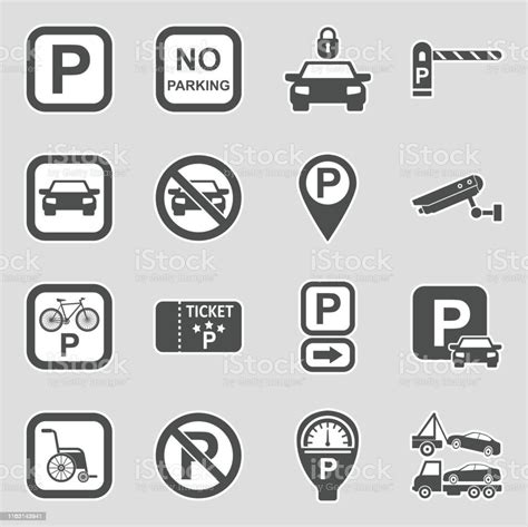 주차 아이콘입니다 스티커 디자인 벡터 일러스트레이션 주차장에 대한 스톡 벡터 아트 및 기타 이미지 주차장 주차 활동 아이콘 Istock