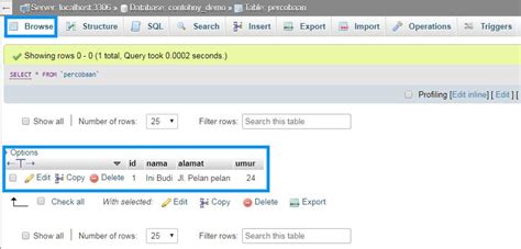Membuat Tabel Field Dan Data Pada Mysql Dengan Phpmyadmin Manual