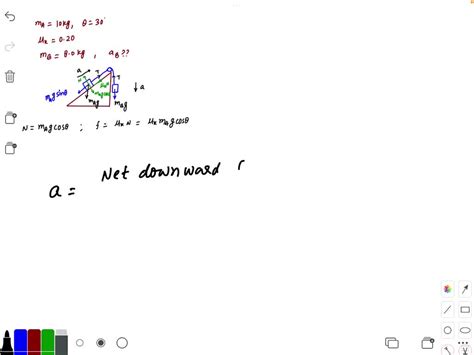 Solved Block With Mass M Is Placed On An Inclined Plane With Slope Angle Of 30 And Is