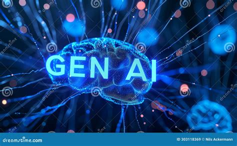 Generative Ai Of A Network Of Neurons Producing Electrical Activity Concept For Mental Cognition