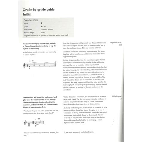Specimen Ear Tests Book 1 Initial And Grade 1 Orpheus Music