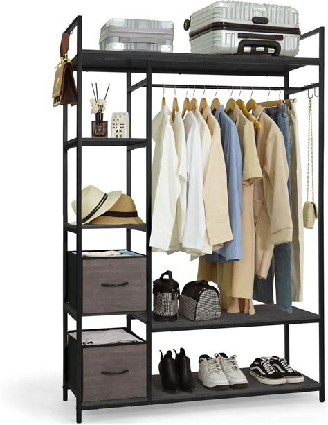 Caphaus 979lbs Capacity Garment Rack For Hanging Clothes Heavy Duty
