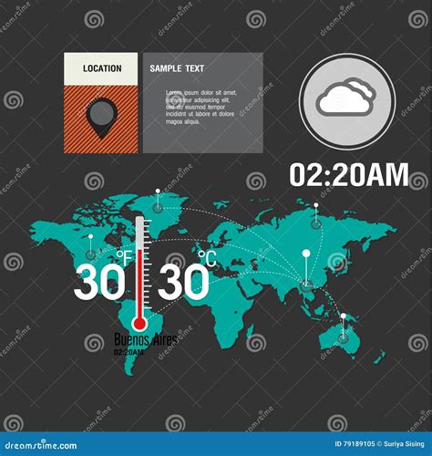 Weather Widgets Ui And Ux Blurred Kit Vector Illustration 66392770