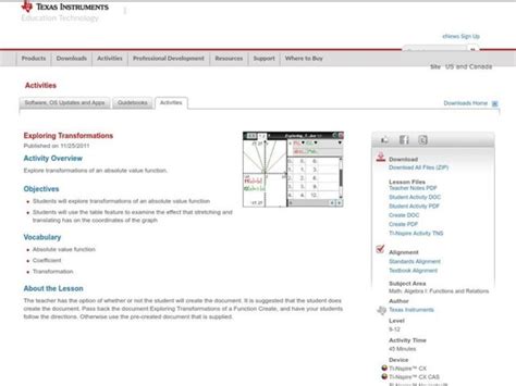 Exploring Transformations Lesson Plan For 9th 12th Grade Lesson Planet