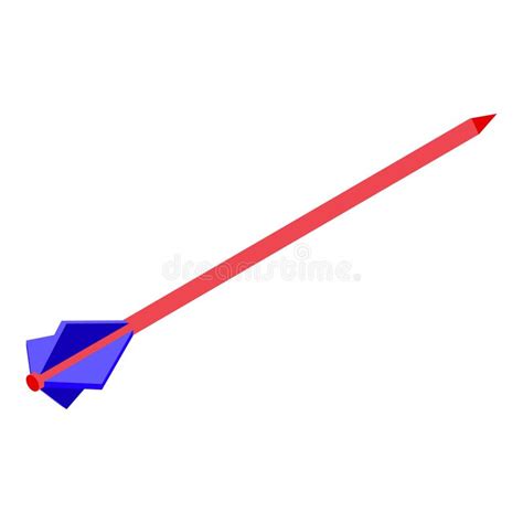 Red Arrow Flying Through The Air Toward A Target Stock Vector Illustration Of Success Arrow