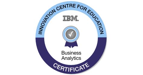 Business Analytics Certificate Credly