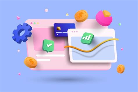 Цветная современная иллюстрация анализ данных Премиум векторы