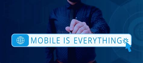Text Caption Presenting Mobile Is Everything Business Idea Handheld Computer Device A Planner